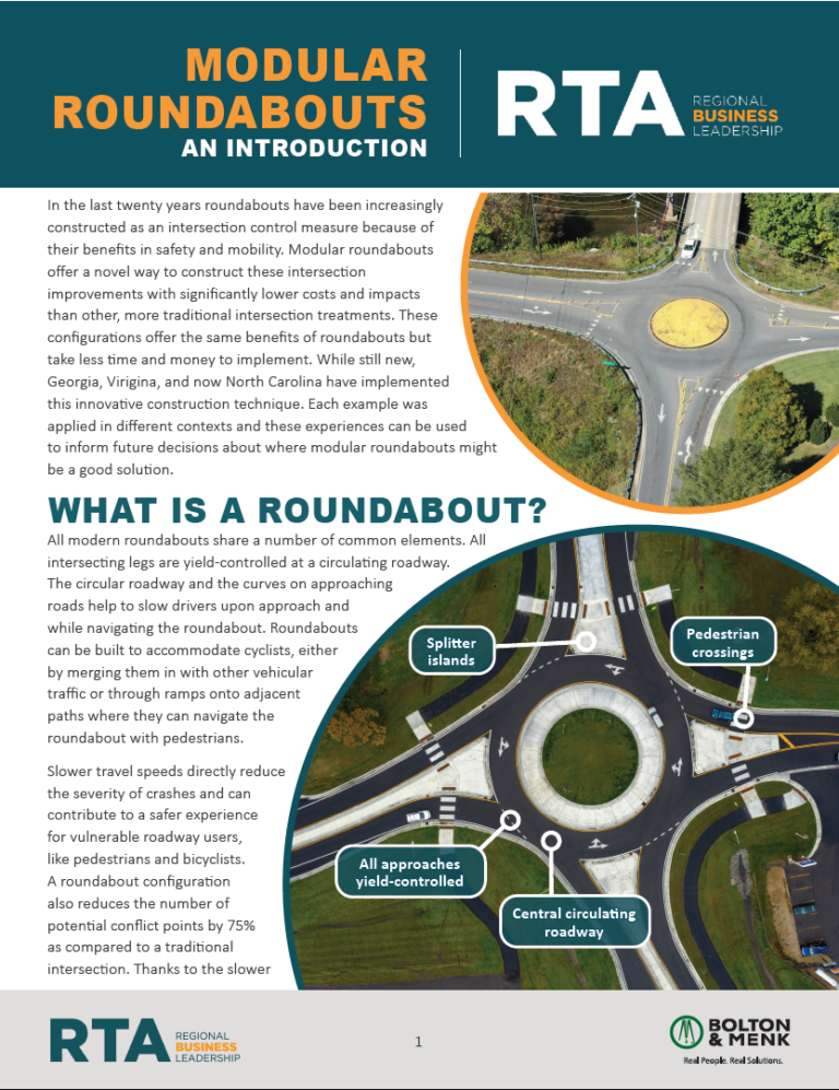 Modular Roundabouts – Regional Transportation Alliance